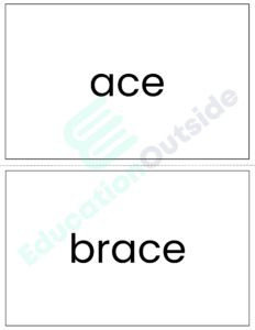 Long Vowel Word Family Flashcard Packet - 3 Sizes Included - No Prep!