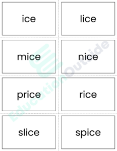 Long Vowel Word Family Flashcard Packet - 3 Sizes Included - No Prep!