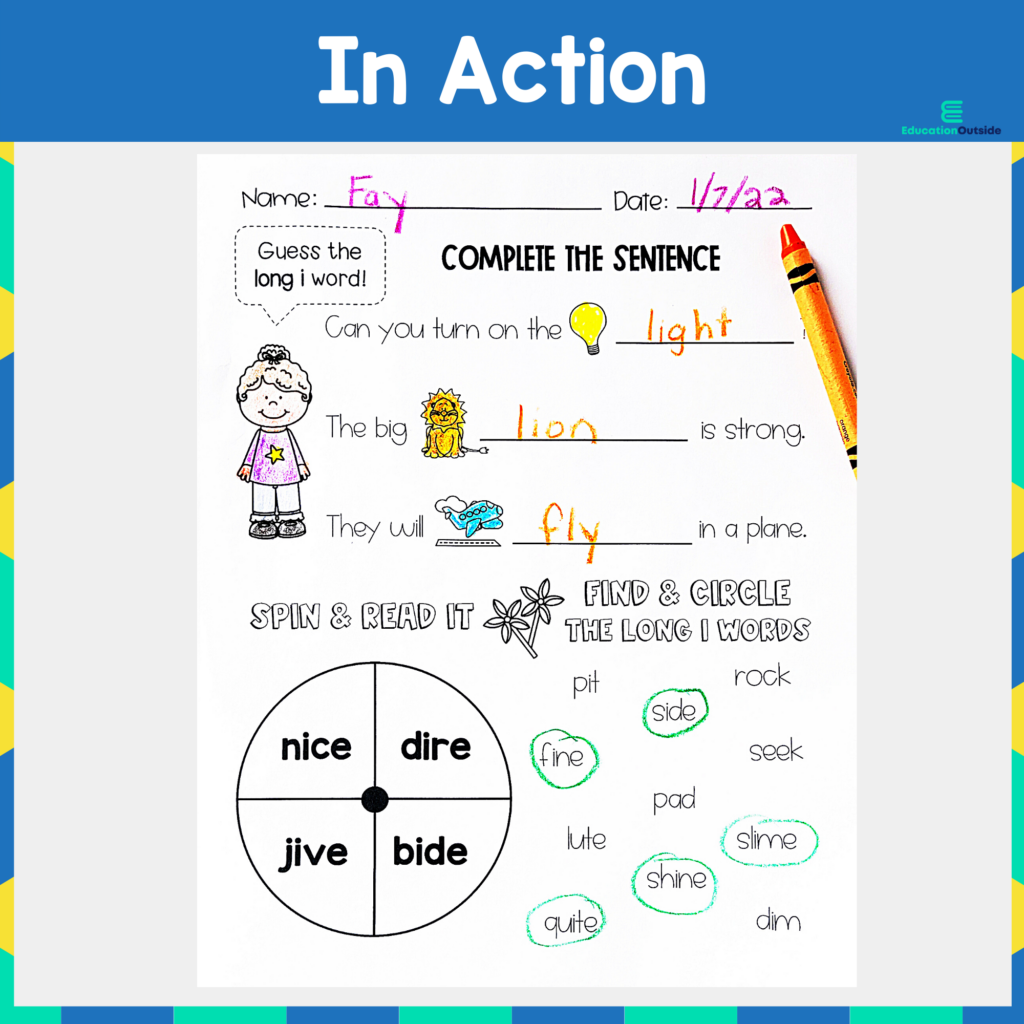 Long Vowel Worksheets Packet - 50 Worksheets Included!