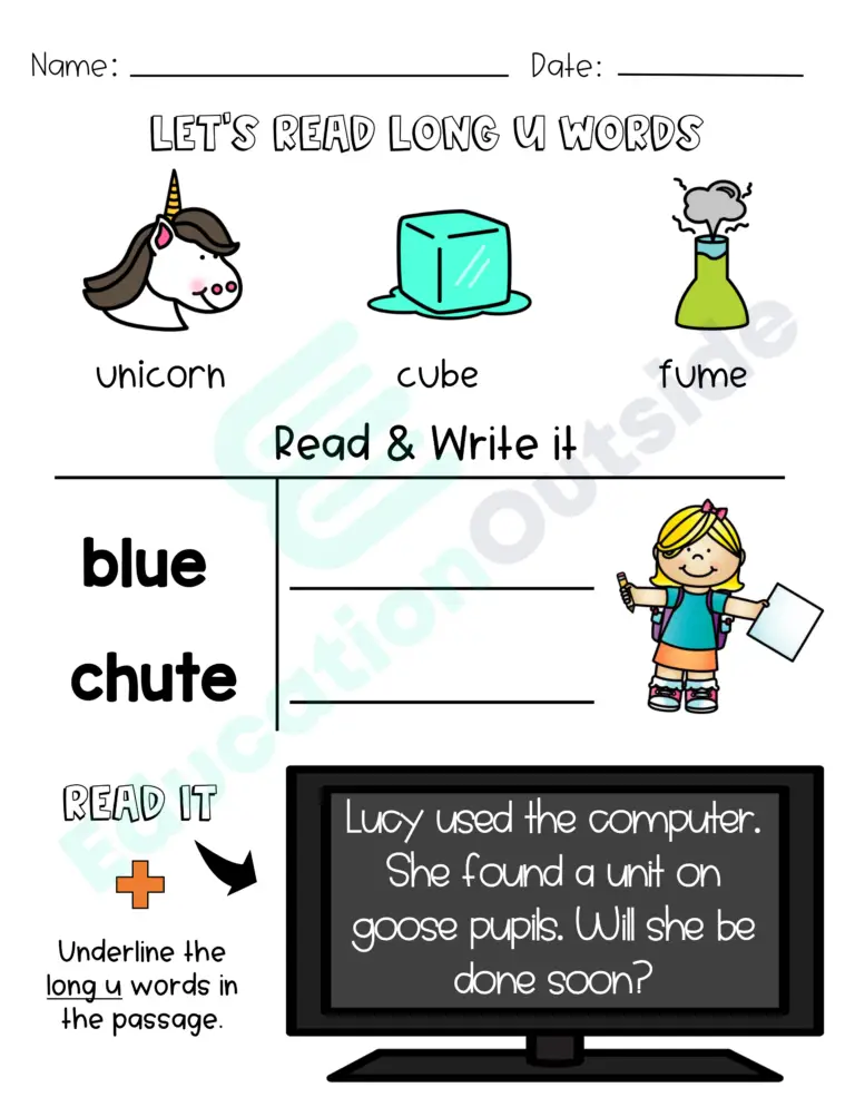 Long Vowel Worksheets Packet - 50 Worksheets Included!