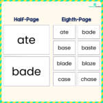 Long a / Silent e Flashcards - 3 Sizes Included - No Prep!