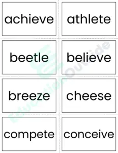 Long e / Silent e Flashcards - 3 Sizes Included - No Prep!