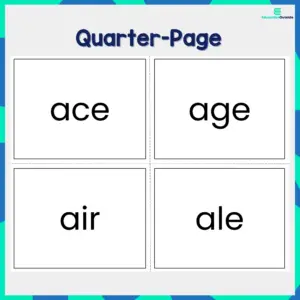 Long a Flashcards - No Prep - Print and Practice