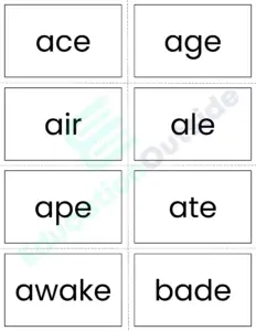 Long a Flashcards - No Prep - Print and Practice