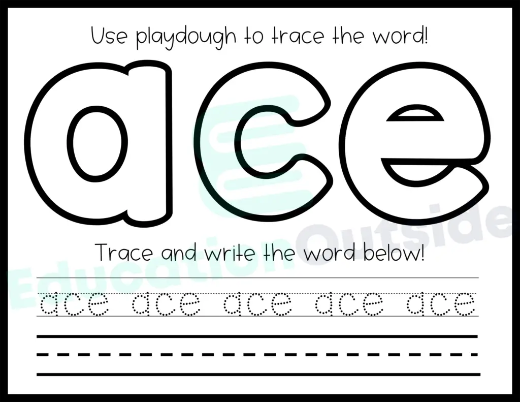 Long a Play-Doh Mats - 185 Worksheets Included!
