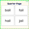 Long a Vowel Teams Flashcards - 3 Sizes Included - No Prep!