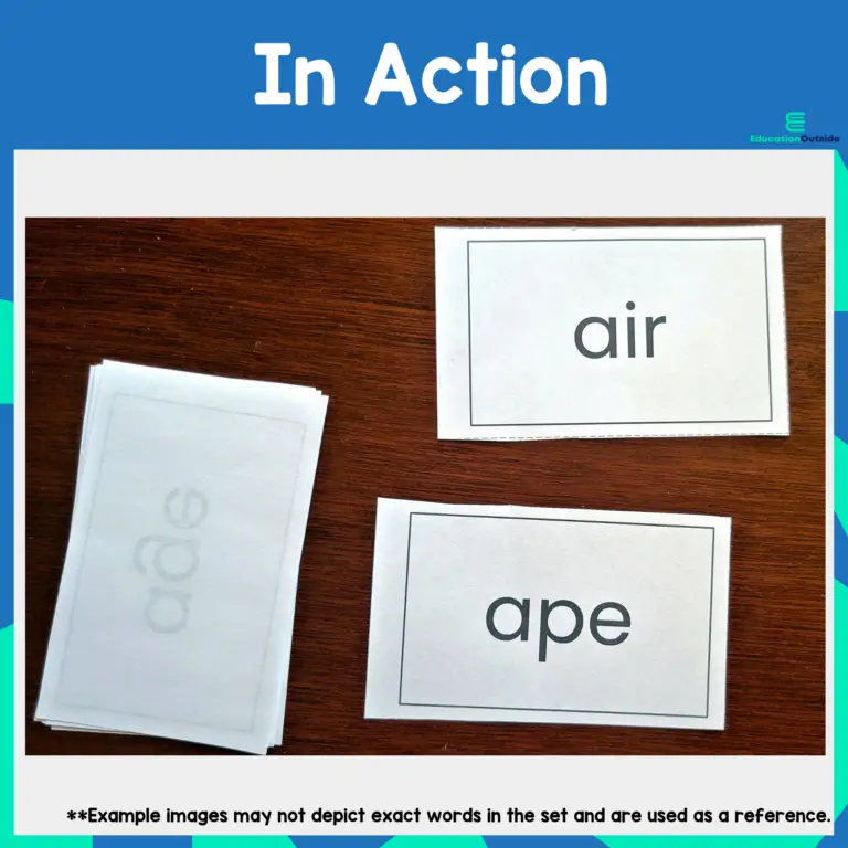 Long e Vowel Teams Flashcards - 3 Sizes Included - No Prep!