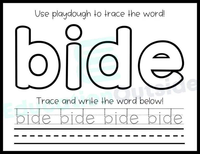 Long i Play-Doh Mats - 121 Worksheets Included!