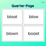 Long o Flashcards - No Prep - Print and Practice