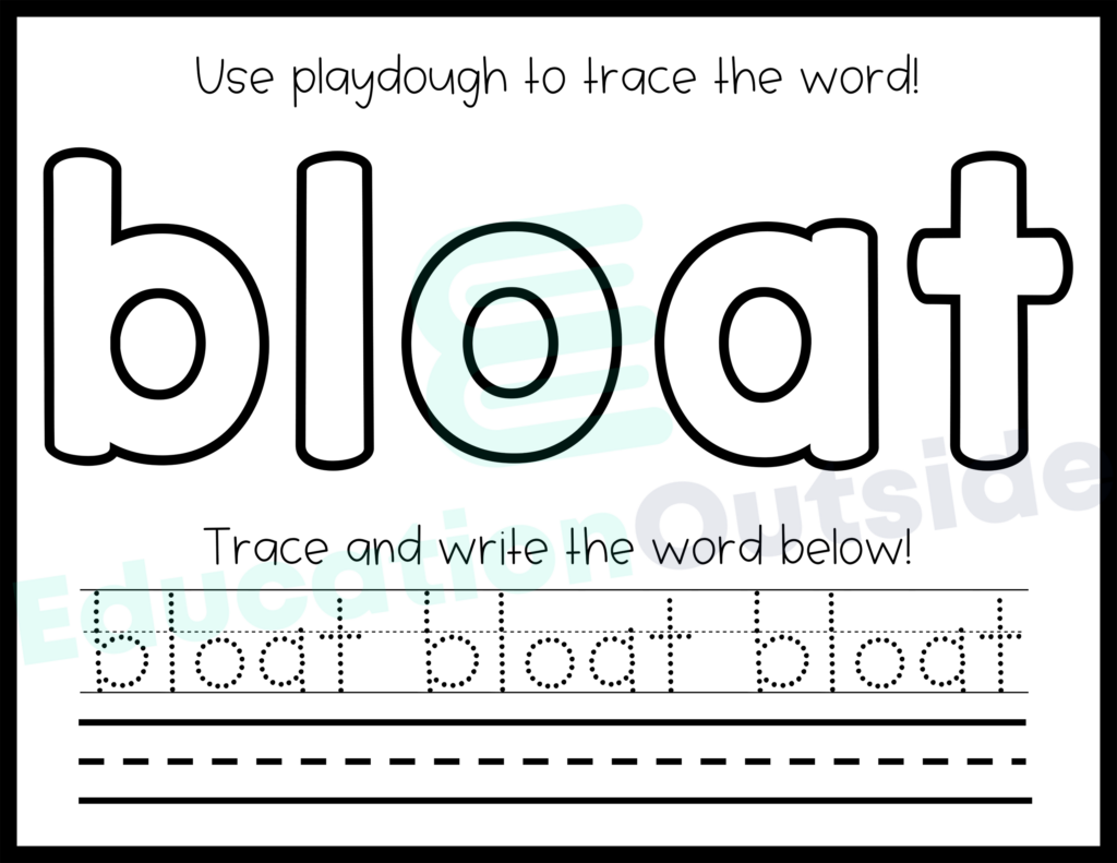 Long o Play-Doh Mats - 122 Worksheets Included!