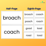 Long o Vowel Teams Flashcards - 3 Sizes Included - No Prep!