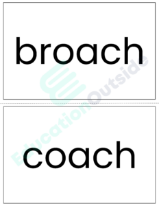 Long o Vowel Teams Flashcards - 3 Sizes Included - No Prep!
