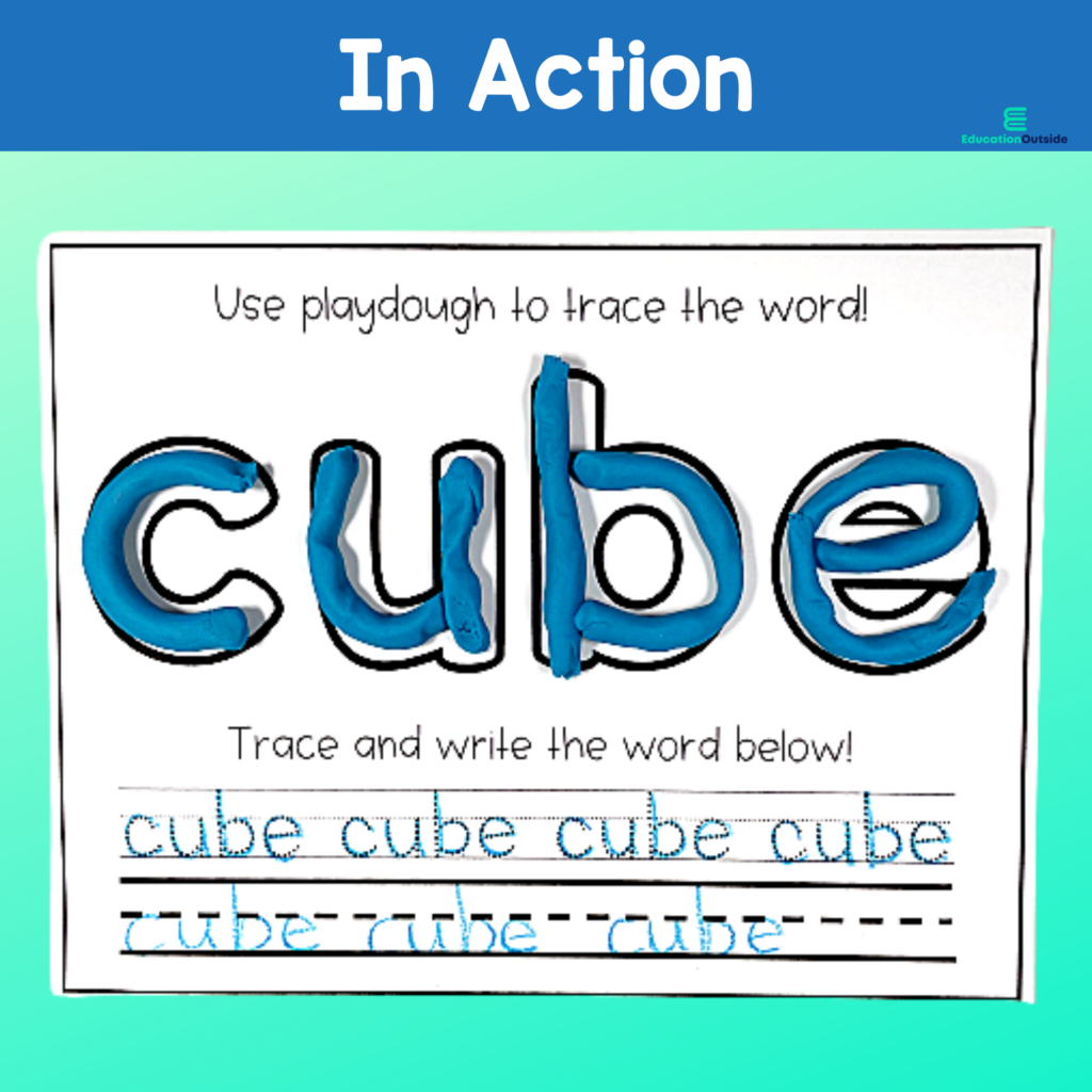 Long u Play-Doh Mats - 66 Worksheets Included!