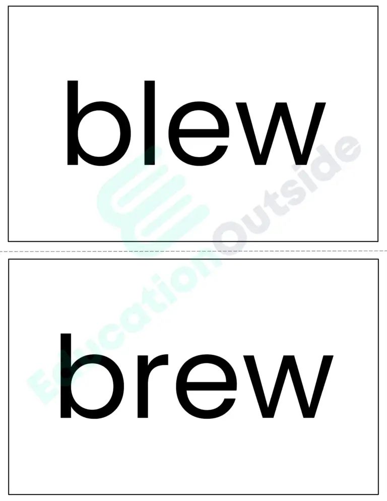 Long u Vowel Teams Flashcards - 3 Sizes Included - No Prep!