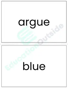 Long u Word Family Flashcards (-une, -ute, -ue, -ube, -ew, u-) - 3 ...
