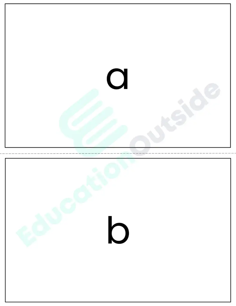 Lowercase Flashcards - 3 Sizes Included!