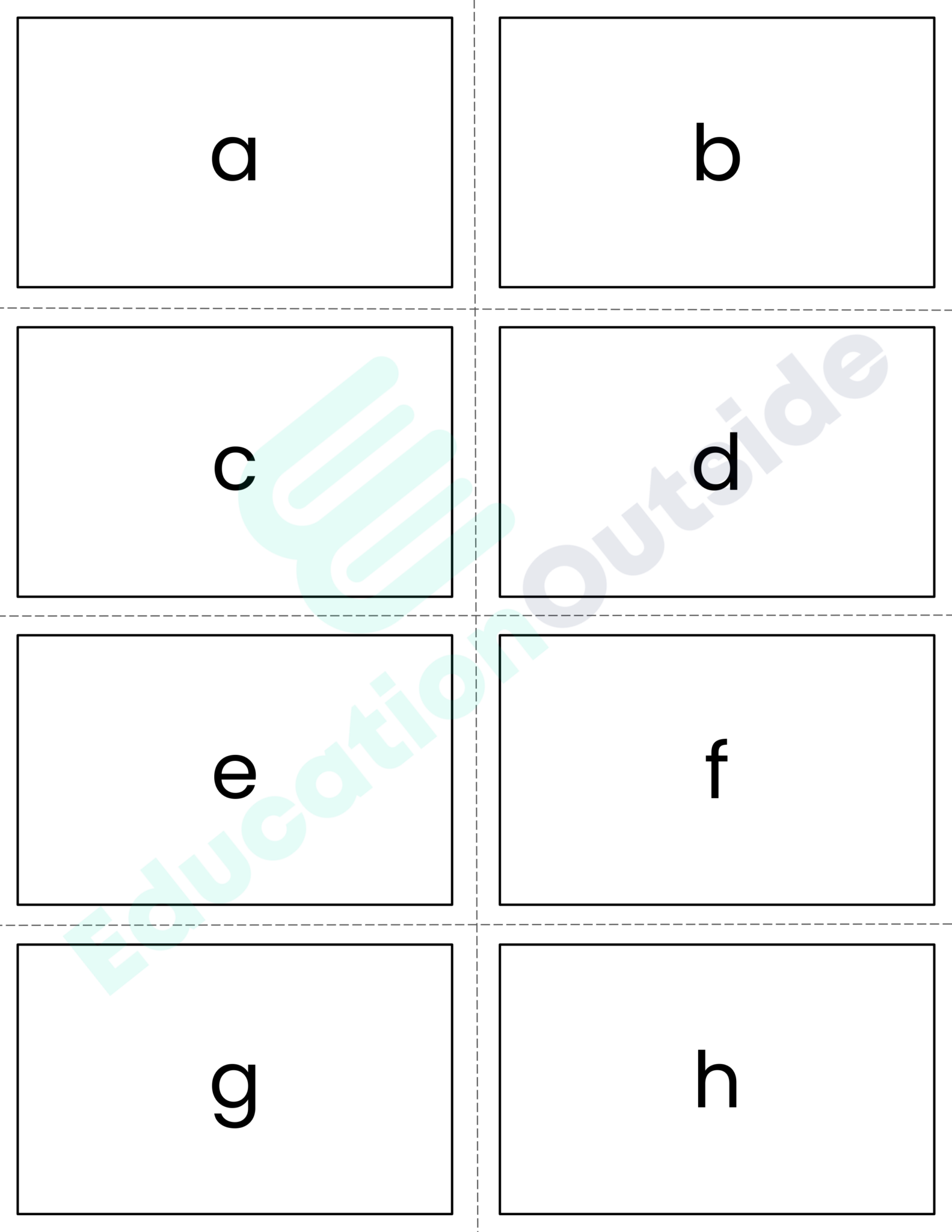 Lowercase Flashcards - 3 Sizes Included!
