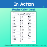 Kindergarten Primer Sight Word Bingo - 8 and 24 Square Grids Included!
