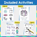 Short Vowel i Worksheets - No Prep - Print and Practice