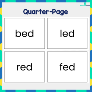 Short Vowel Word Family Flashcard Packet - 3 Sizes Included!