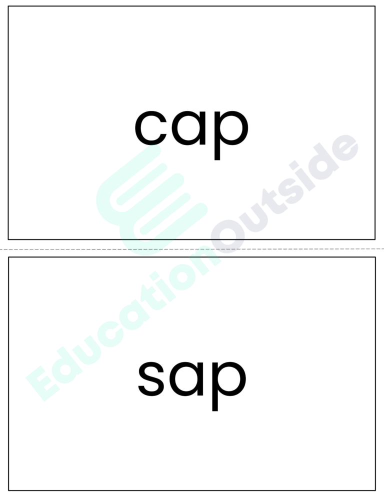 Short Vowel Word Family Flashcard Packet - 3 Sizes Included!