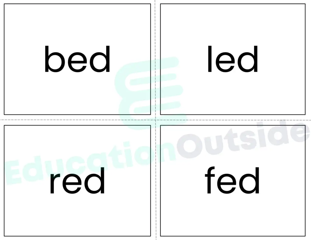 Short Vowel Word Family Flashcard Packet - 3 Sizes Included!