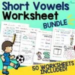 Short Vowels Worksheet Packet - 50 Worksheets Included!