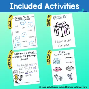Short Vowels Worksheet Packet - 50 Worksheets Included!