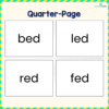 Short & Long Vowel Word Family Flashcard Packet - 3 Sizes Included - No ...