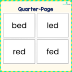 Short & Long Vowel Word Family Flashcard Packet - 3 Sizes Included - No ...
