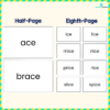 Short & Long Vowel Word Family Flashcard Packet - 3 Sizes Included - No ...