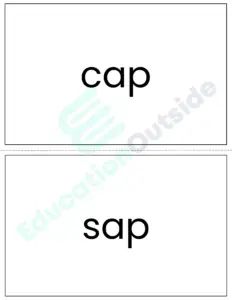 Short & Long Vowel Word Family Flashcard Packet - 3 Sizes Included - No ...