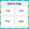 Short a Word Family Flashcards (-ap, -an-, -am, -ad, -ag) - 3 Sizes ...