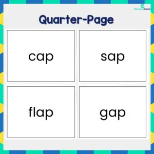 Short a Word Family Flashcards (-ap, -an-, -am, -ad, -ag) - 3 Sizes ...