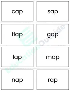 Short a Word Family Flashcards (-ap, -an-, -am, -ad, -ag) - 3 Sizes ...