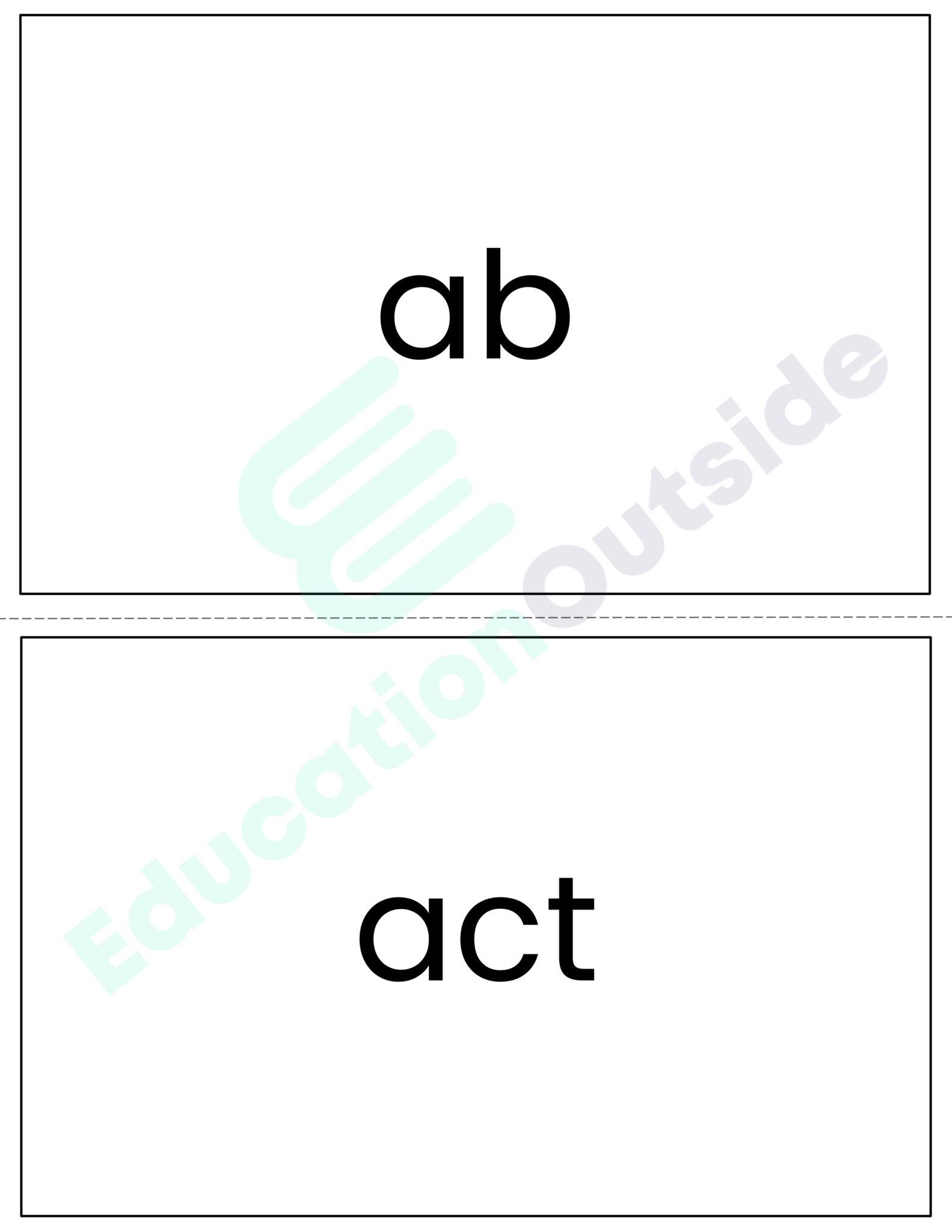 Short a & Long a Vowel Flashcard Packet - 3 Sizes Included!