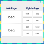 Short e Flashcards - 3 Sizes Included!