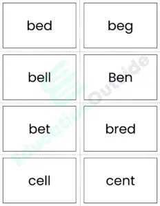 Short e Flashcards - 3 Sizes Included!