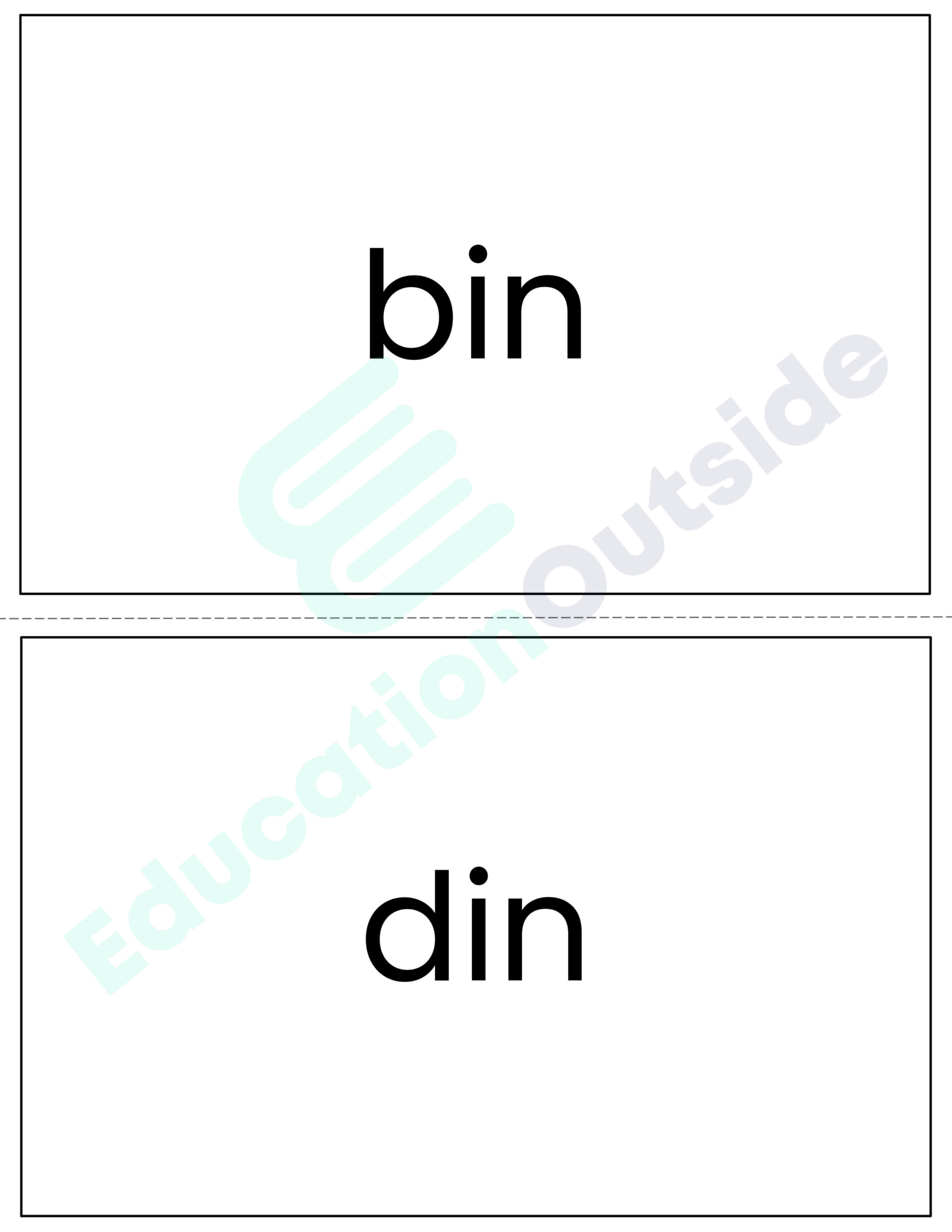 Short i Word Family Flashcards (-in, -it, -id, -ig, -im, -ip) - 3 Sizes ...