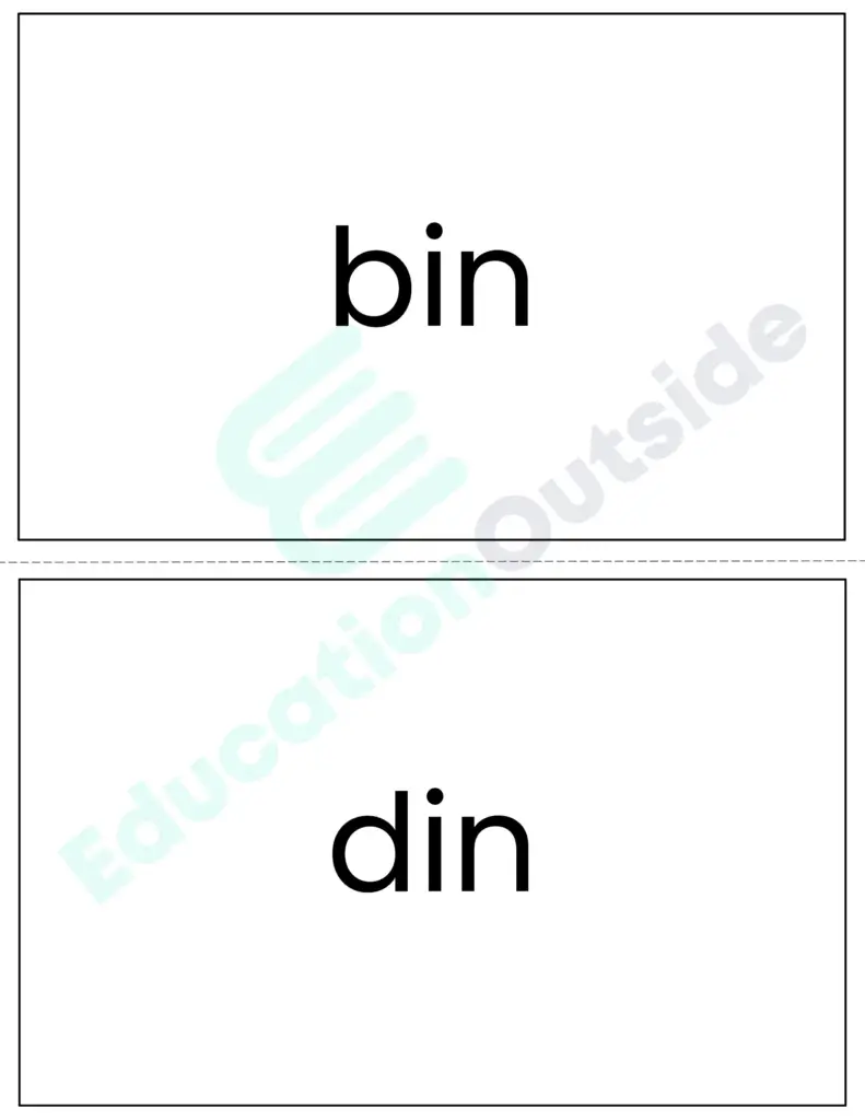 Short i Word Family Flashcards (-in, -it, -id, -ig, -im, -ip) - 3 Sizes ...