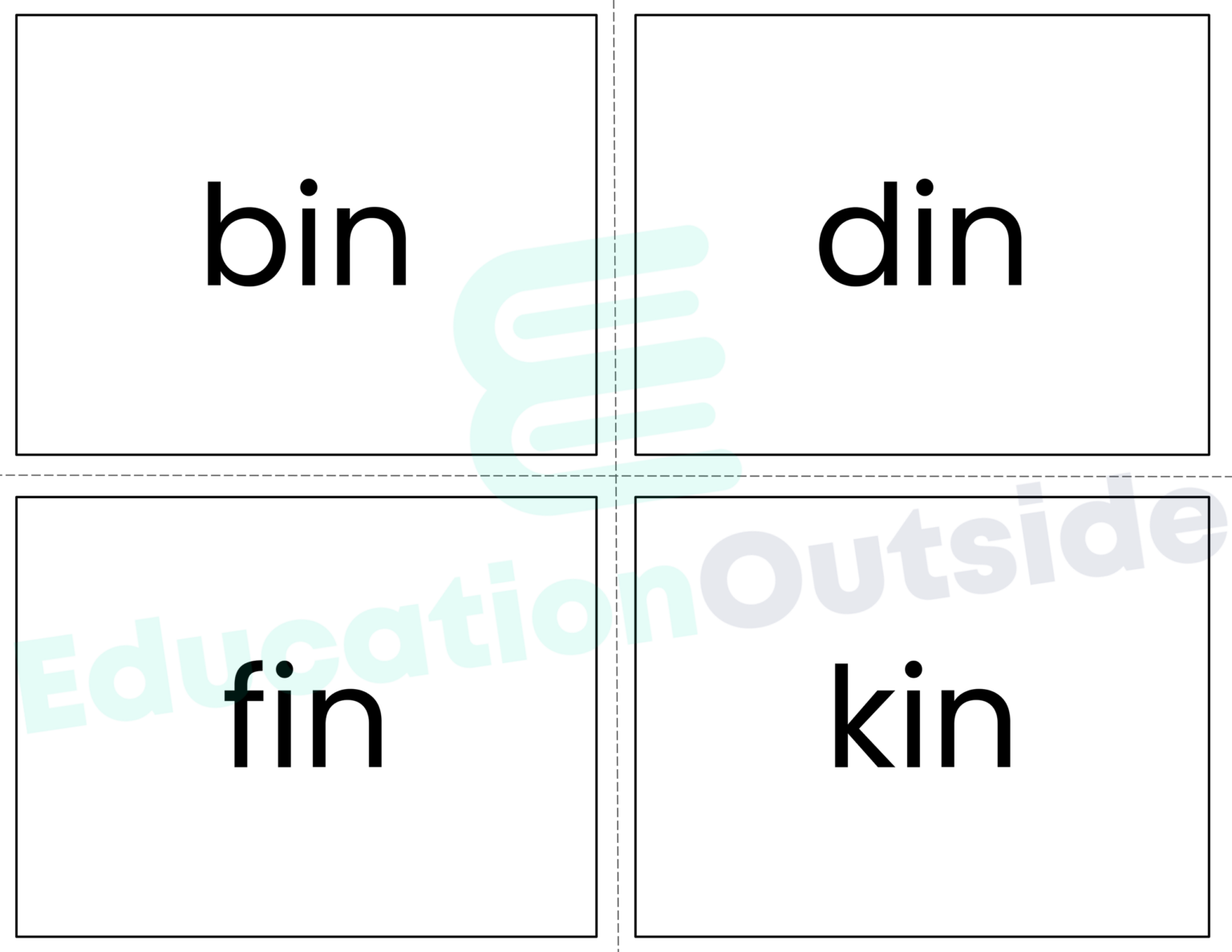 Short i Word Family Flashcards (-in, -it, -id, -ig, -im, -ip) - 3 Sizes ...