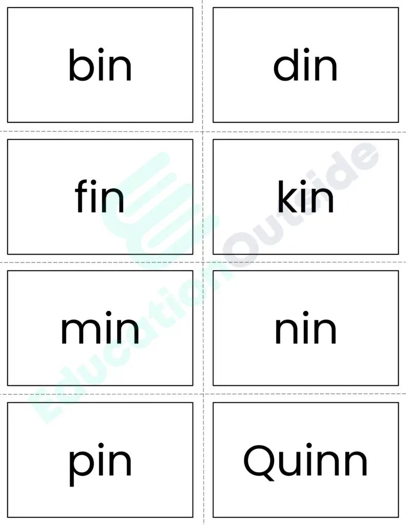 Short i Word Family Flashcards (-in, -it, -id, -ig, -im, -ip) - 3 Sizes ...