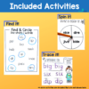 Short & Long i Worksheet Packet - 20 Worksheets Included!