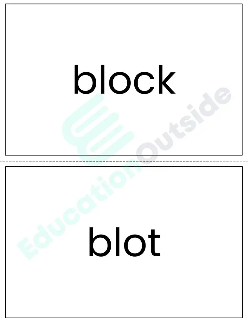 Short o Flashcards - 3 Sizes Included!