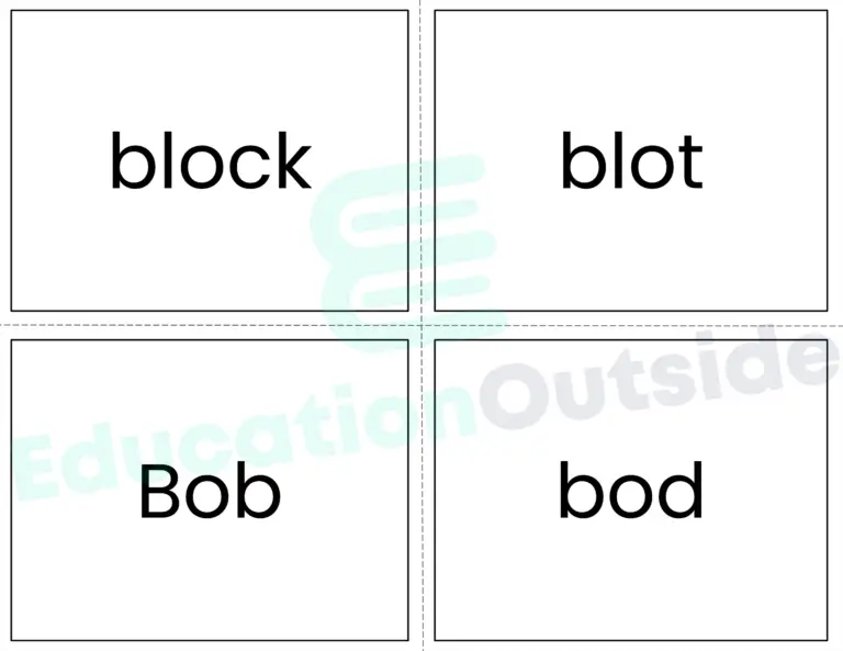 Short o Flashcards - 3 Sizes Included!