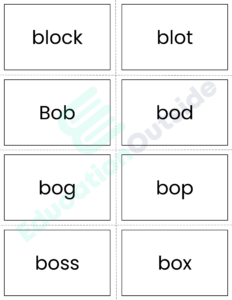 Short o Flashcards - 3 Sizes Included!