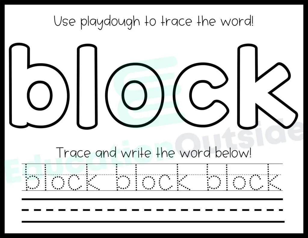 Short o Play-Doh Mats - 102 Worksheets Included!