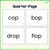 Short o Word Family Flashcards (-op, -ot, -ock, -ox, -od, -og) - 3 ...