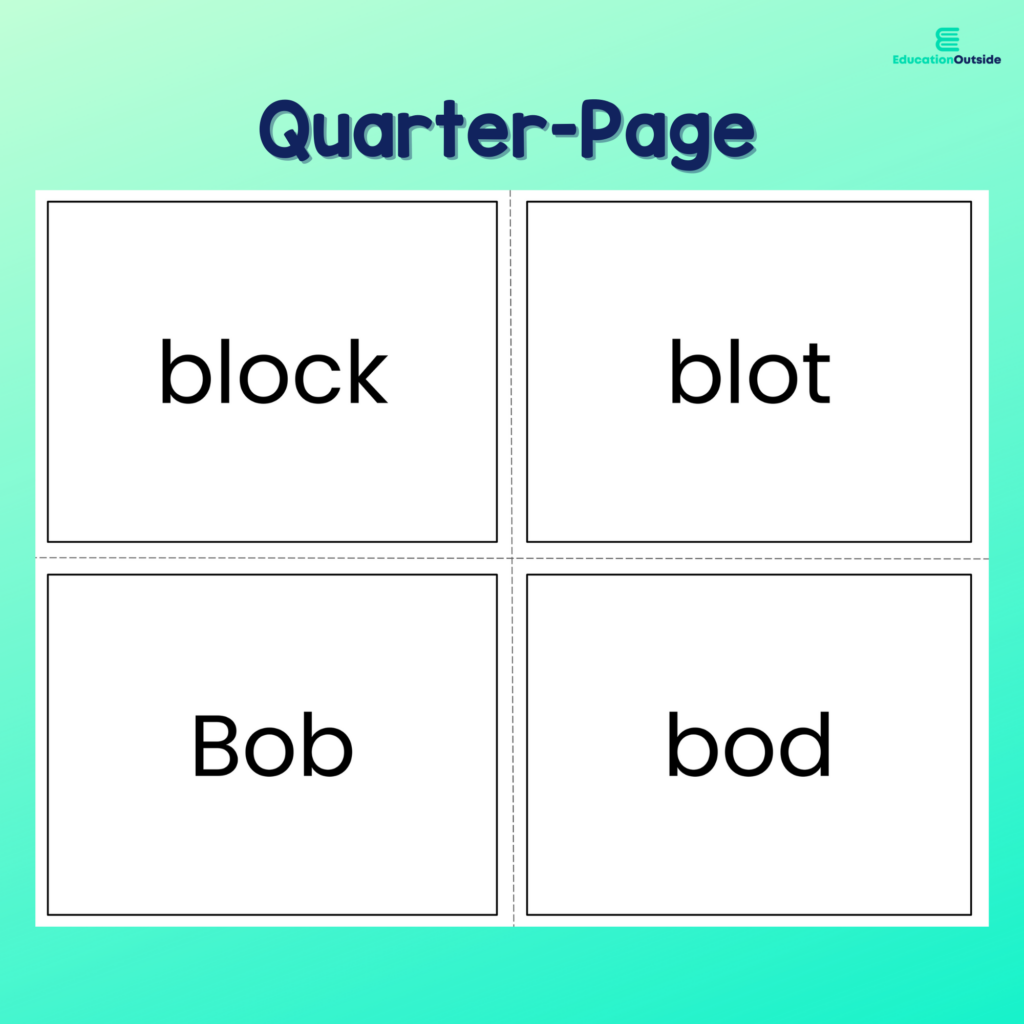 Short o & Long o Vowel Flashcard Packet - 3 Sizes Included!