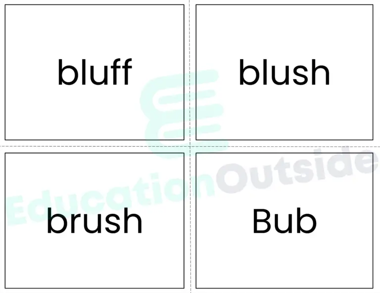 Short u Flashcards - 3 Sizes Included!